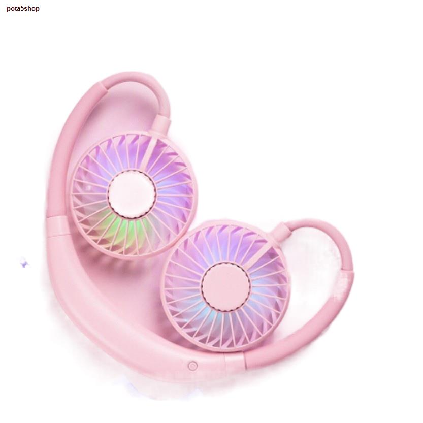 ส่งของที่กรุงเทพฯ⊙ [FAN-NECK] Mini fan พัดลมคล้องคอ USB พัดลม 7 ใบพัด ...