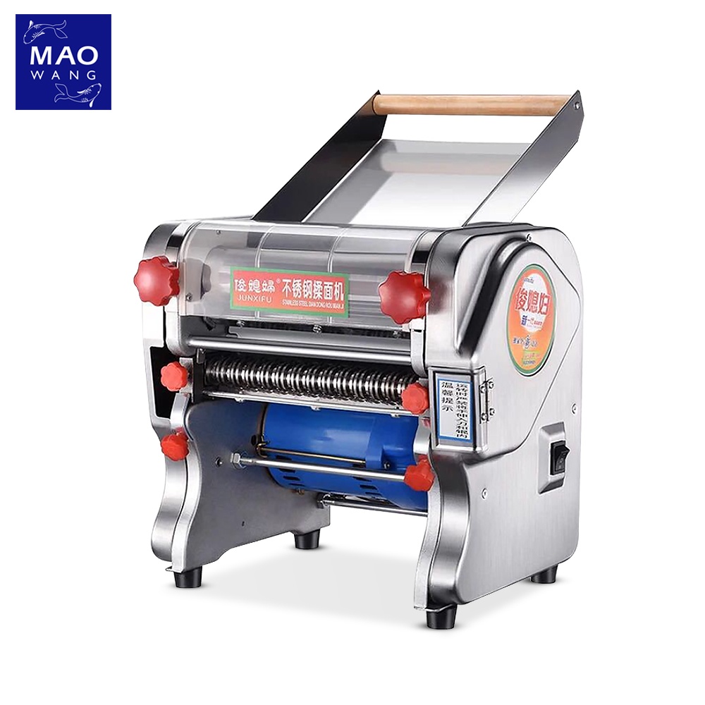 Maowang เครื่องรีดแป้งไฟฟ้า เครื่องรีดเส้น หัวตัดสแตนเลส ปรับความหนาได้ ...