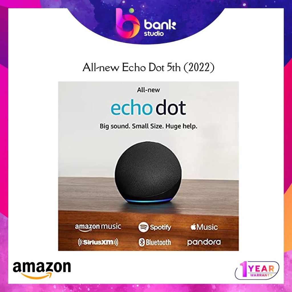 (ประกัน 1ปี) ลําโพงอัจฉริยะ All-New Echo Dot (5th Gen, 2022 release ...