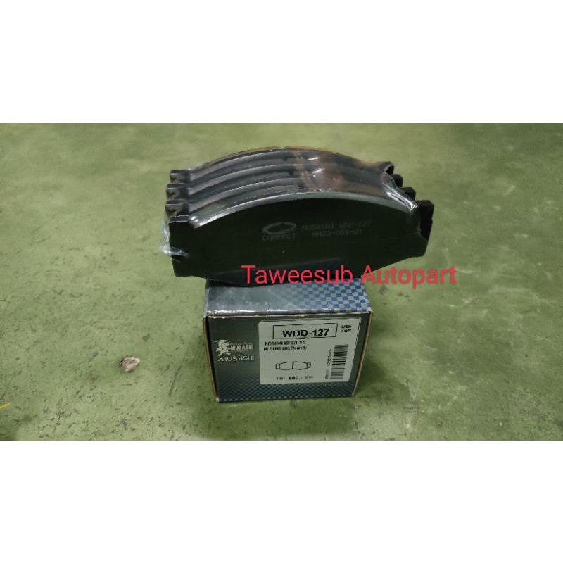 ผ้าดิสเบรคหน้า บิ๊กเอ็ม D21 D22 720PRO E24 ผ้าเบรคหน้า MUSASHI WDD127 | Shopee Thailand