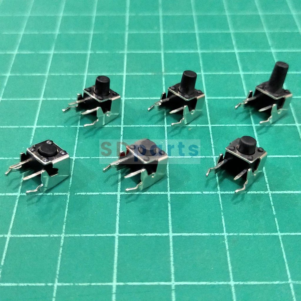 สวิทช์ Push Button Switch สวิทช์ปุ่ม กดติด-ปล่อยดับ Micro trigger TACT ...