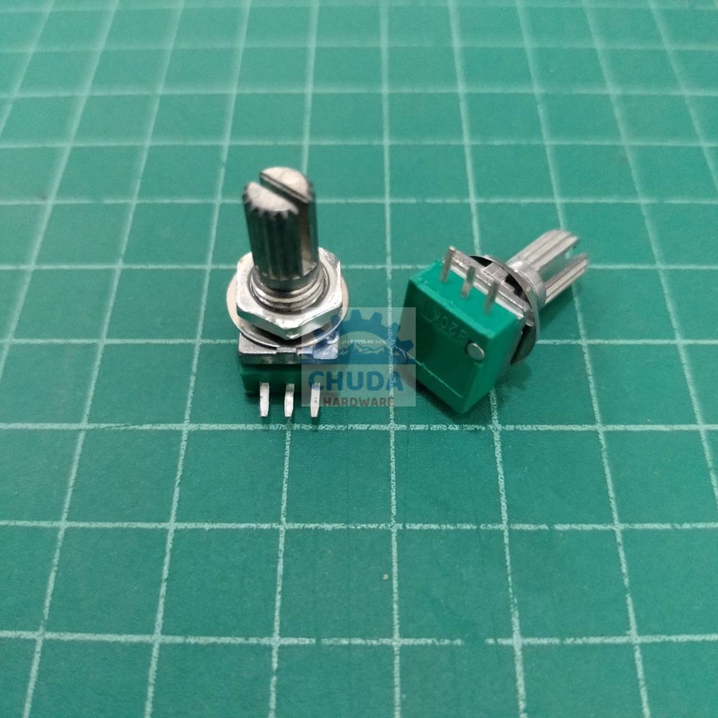 โพเทนชิโอมิเตอร์ 3 ขา Potentiometer วอลลุ่ม VR ปรับค่า 3 ขา B5K ถึง ...