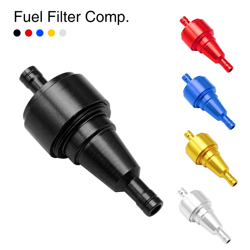 6mm Motorcycle Petrol Gas Fuel Filter Cleaner CNC Aluminium For ...