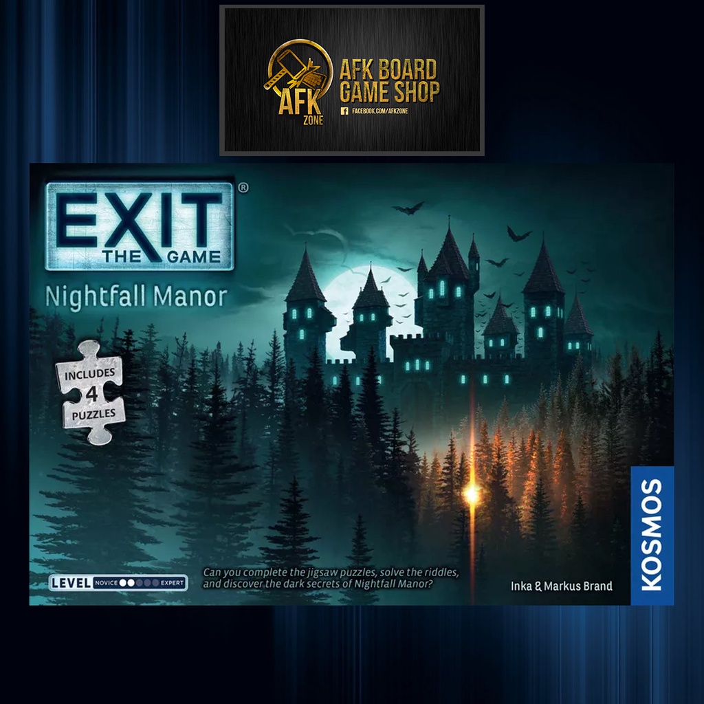 EXIT Puzzle Game Nightfall Manor - Board Game - บอร์ดเกม | Shopee Thailand