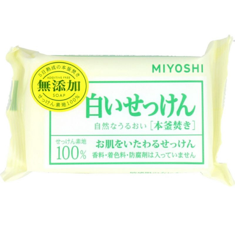 miyoshi additive free white soap 108g. อ่อนโยนต่อผิว | Shopee Thailand