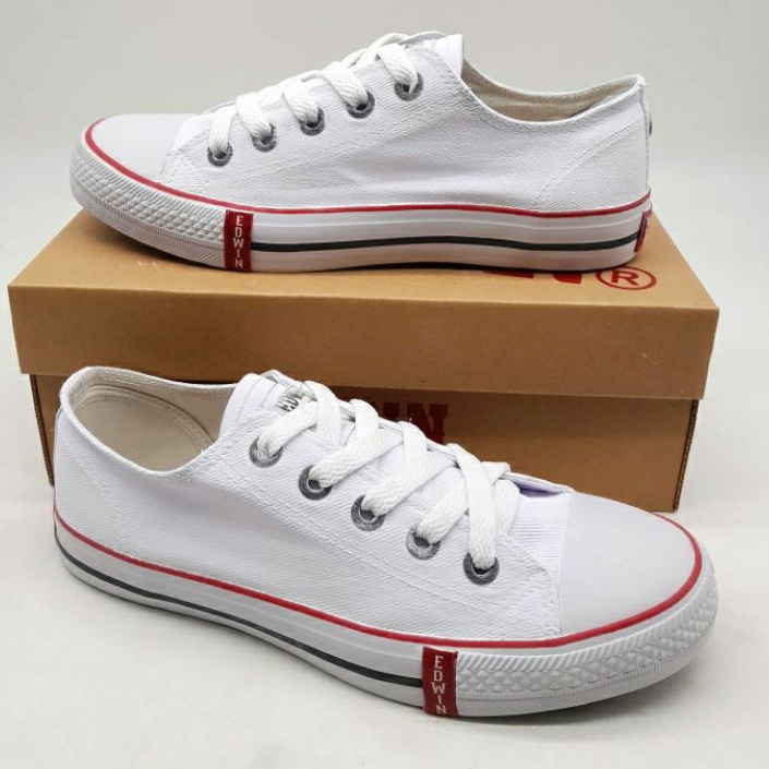 รองเท้า EDWIN EW216 SCHOOL SHOES / KASUT SEKOLAH PUTIH | Shopee Thailand