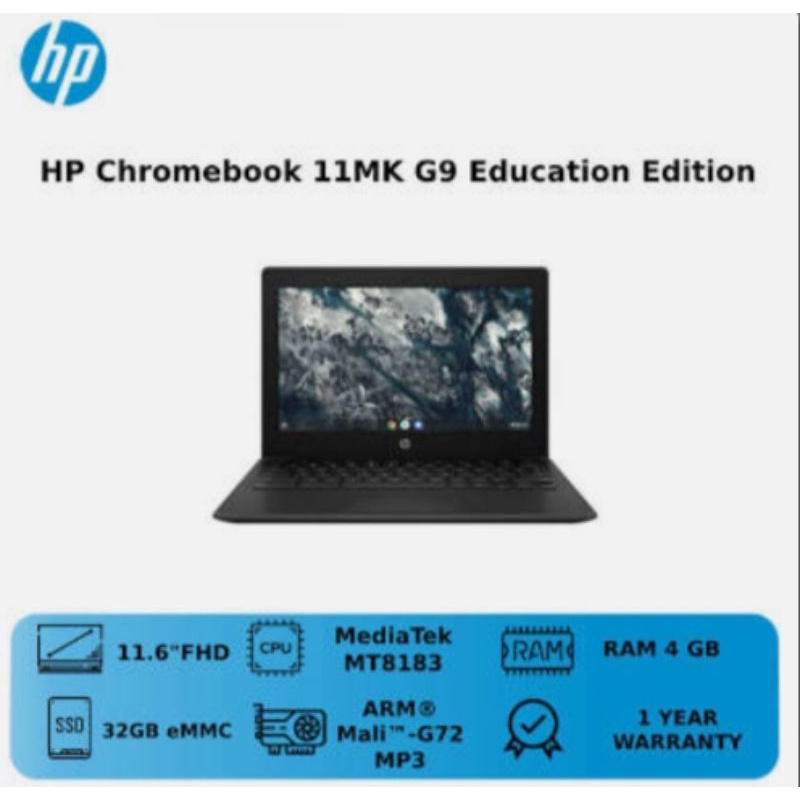 hpChromebookHP Chromebook 11MK G9 Education Edition. MediaTek processor ...