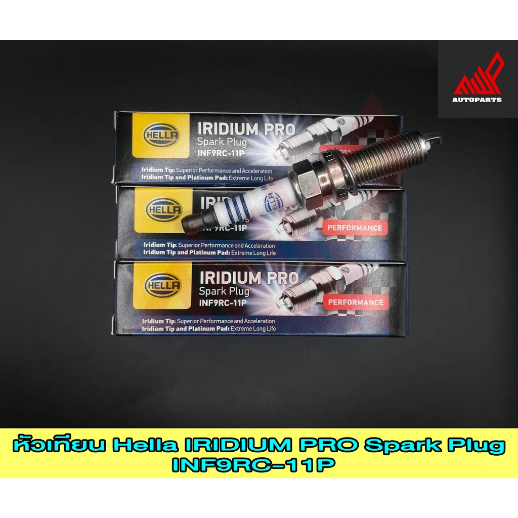 หัวเทียน Hella IRIDIUM PRO Spark Plug (INF9RC-11P) | Shopee Thailand