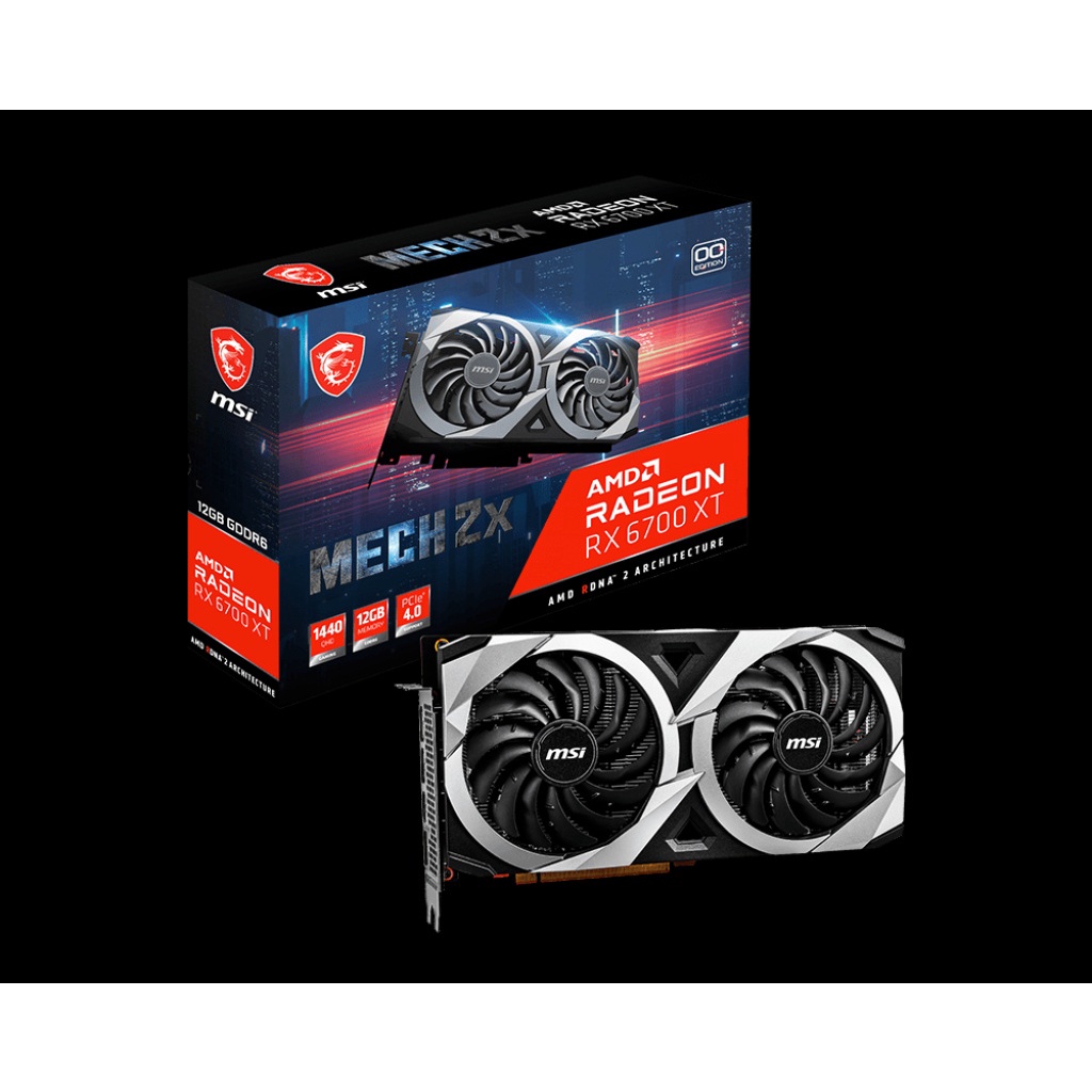Graphic Card (การ์ดจอ) MSI RADEON RX 6700 XT MECH 2X 12G OC | Shopee ...
