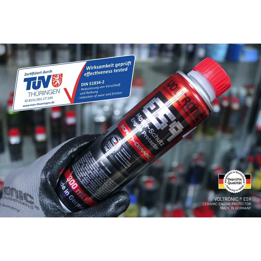 [ถูกที่สุดในโลก] VOLTRONIC - E59 Engine Protector & Boron Ceramic สารปกป้องเครื่องยนต์ 300 ml ...