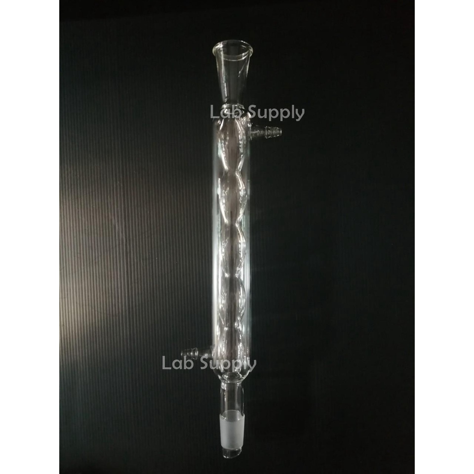 Allihn Bulb Condenser, with Funnel on Top, Cone 24/29 คอนเดนเซอร์แบบไส้ ...