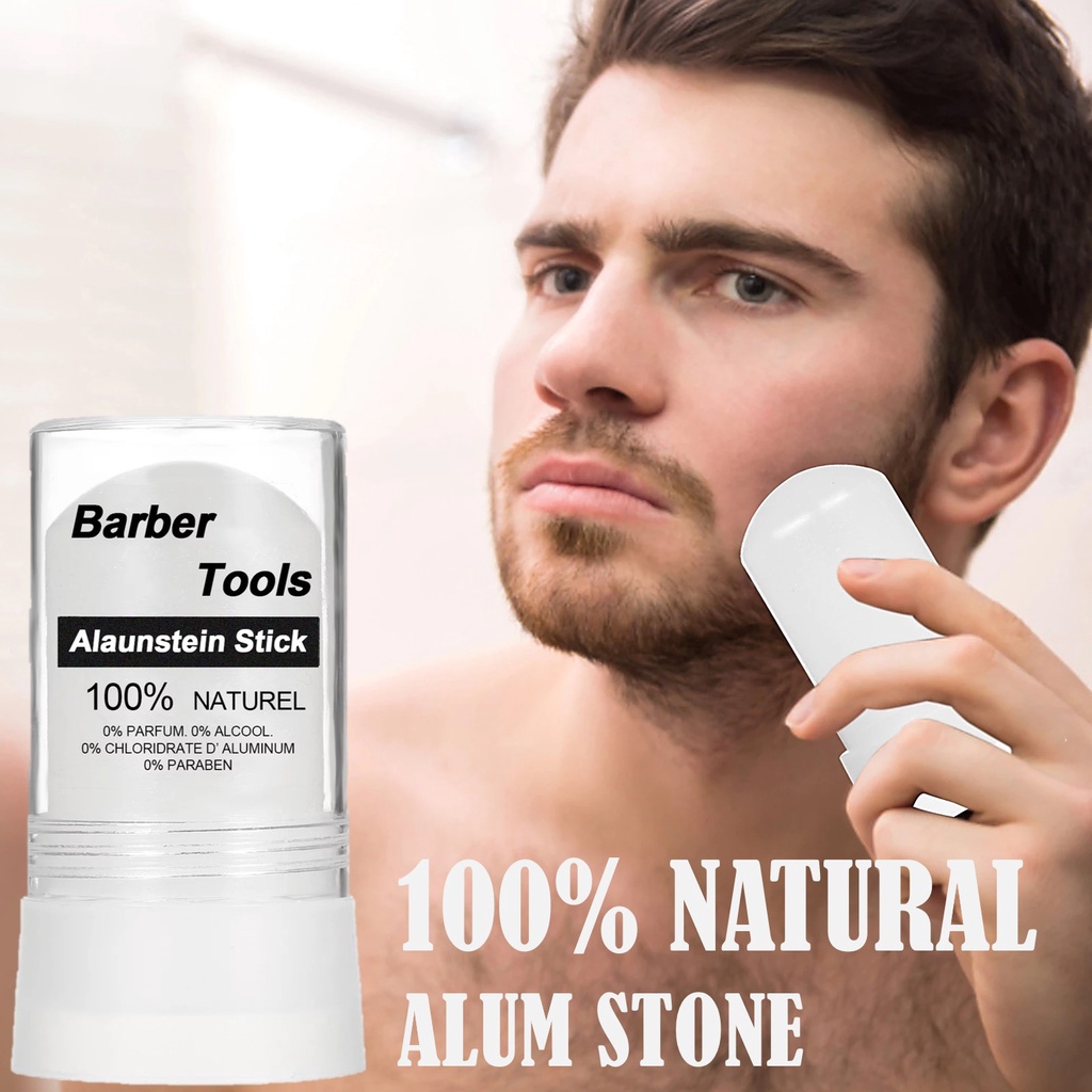 Barber Tools Alaunstein Stick 100% Naturel ผลิตภัณฑ์บำรุงผิวหลังการโกน ...
