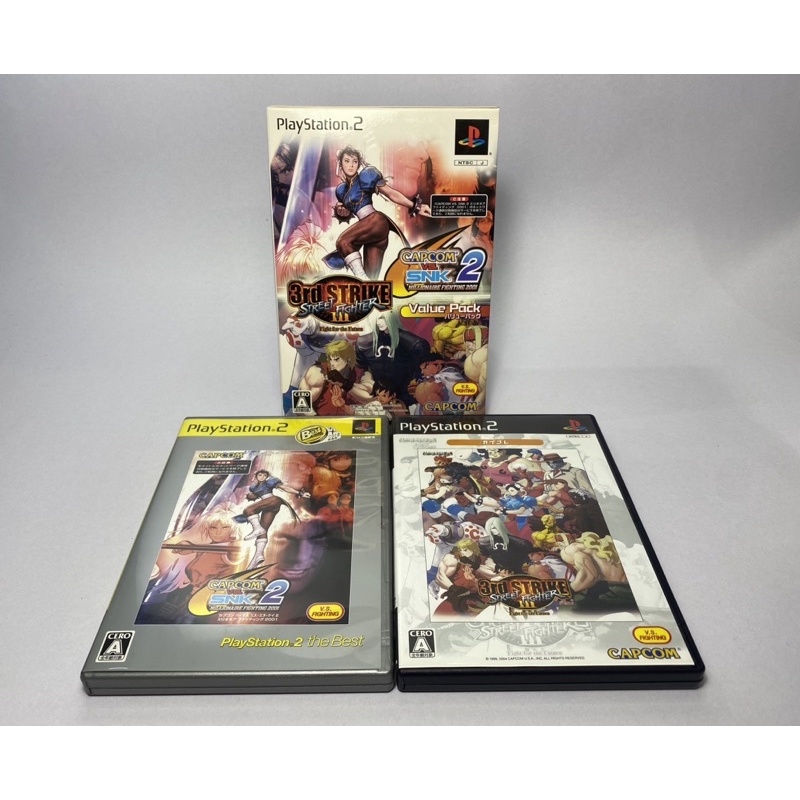 แผ่นแท้ PS2 (japan) Capcom vs. SNK 2 - Millionaire Fighting 2001 (w/SFIII 3rd Strike Value Pack ...