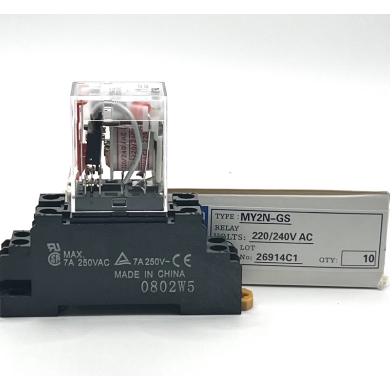 MY2N-GS my2-gs 12vdc,24vdc,220vac มีไฟ ของใหม่ ออกบิลได้ | Shopee Thailand