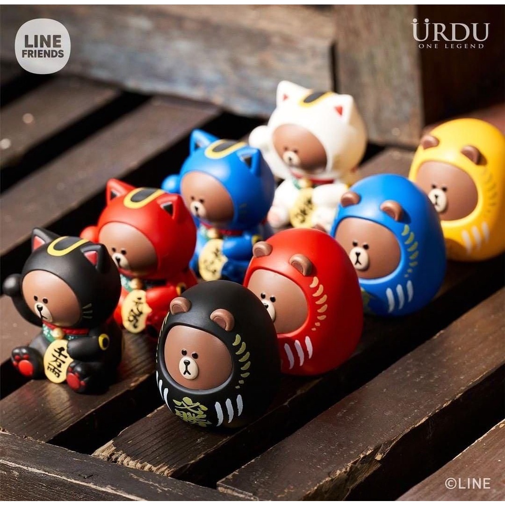 gachabox แบบสุ่ม URDU Good Luck Brown Blind Box Series - LINE Friends ...