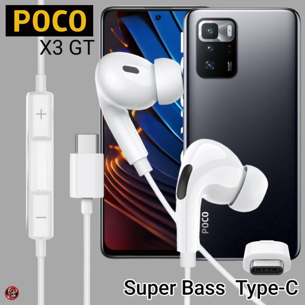 หูฟัง สมอลทอล์ค POCO Type-C In-Ear อินเอียร์ โพโค่ X3 GT ตรงรุ่น ไทป์ซี ...