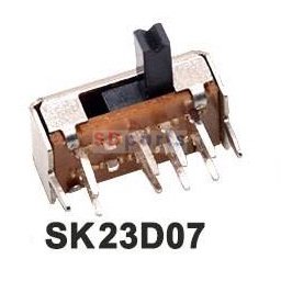ขายส่ง สวิทช์ เลื่อน Slide switch Toggle switch 8 ขา ขนาด 6.8x12.7mm #สวิทช์เลื่อน(8ขา,SK23D07 ...