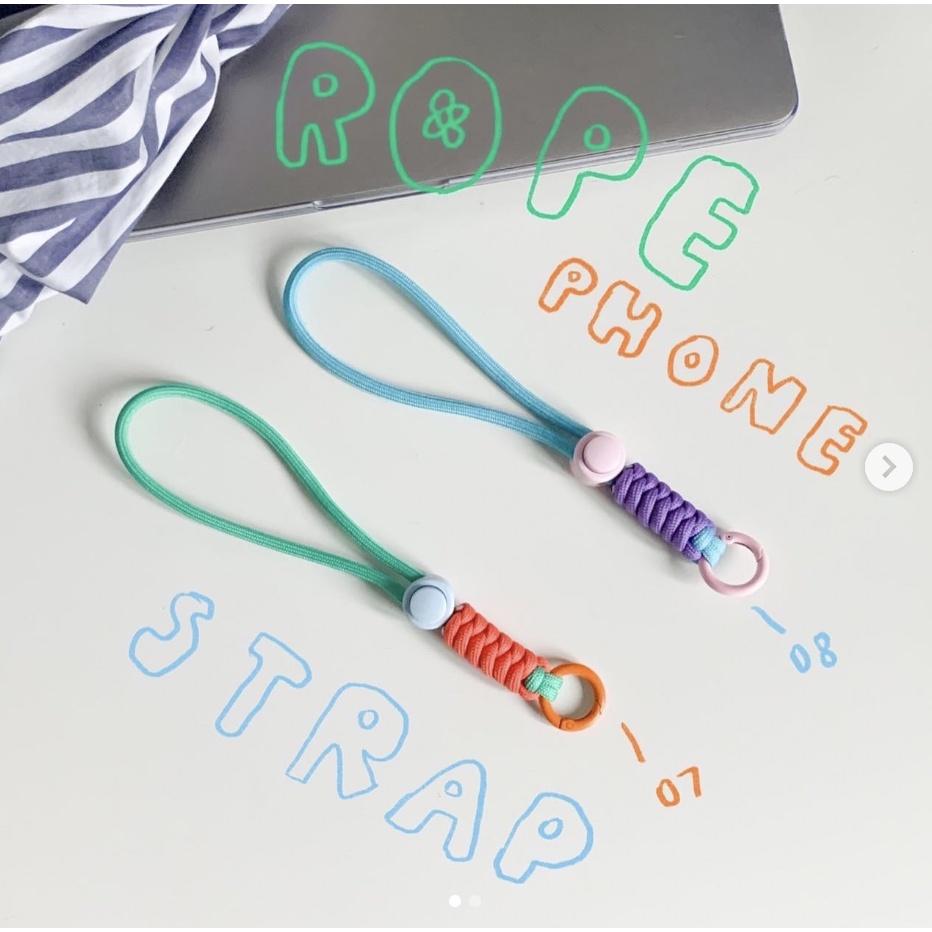 amuse stuff-rope phone strap สายคล้องโทรศัพท์แบบเชือก | Shopee Thailand