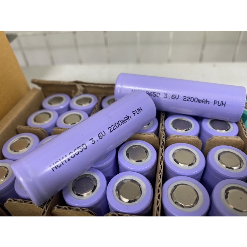 แบตเตอรี่ 18650 3.6v. 2200mah Lilon (แอมป์แท้ ) | Shopee Thailand
