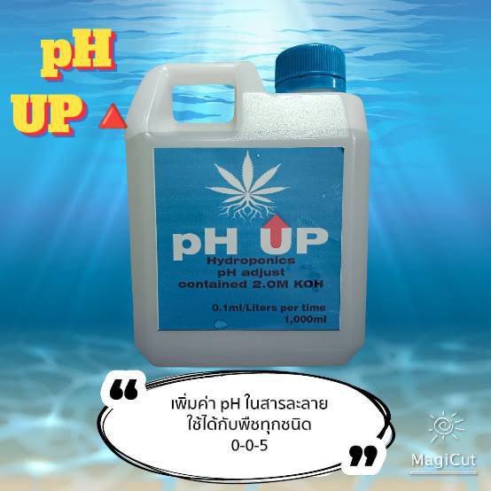 pH UP Solution น้ำยาเพิ่มค่า pH สำหรับการปลูกต้นไม้ทุกชนิด KOH 1.0M ...