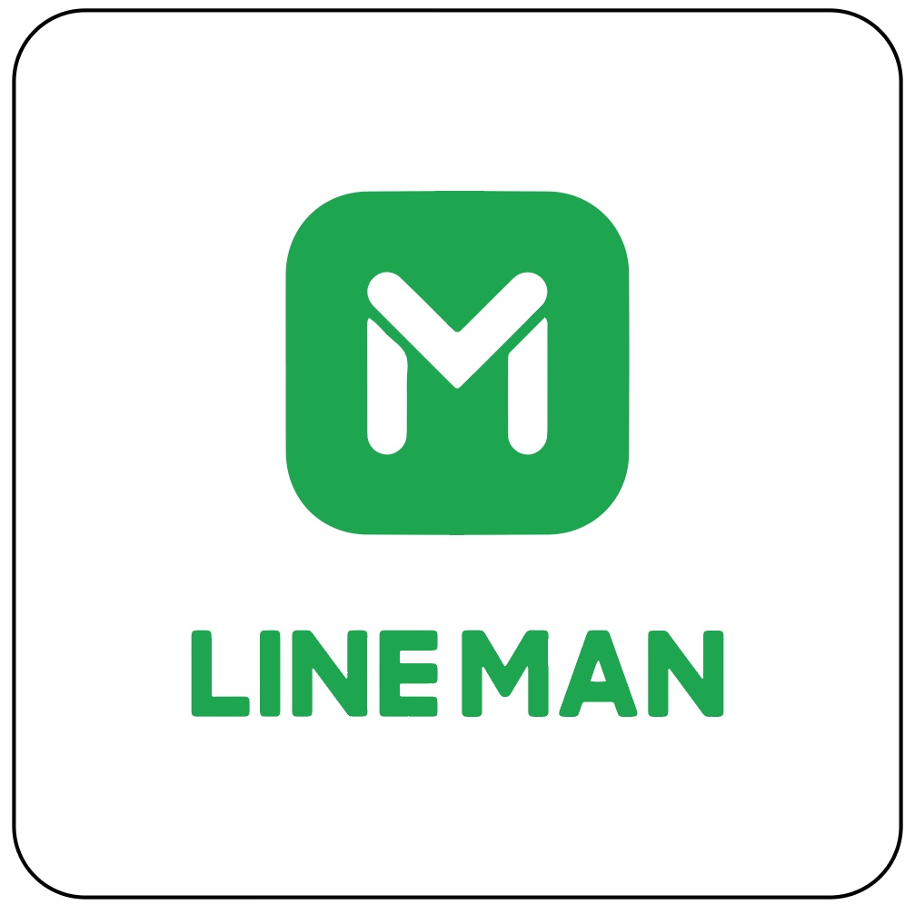 สติ๊กเกอร์ ป้ายเดลิเวอรี่ Deliverly lineman garb food panda robinhood wongnai true food gojek ...