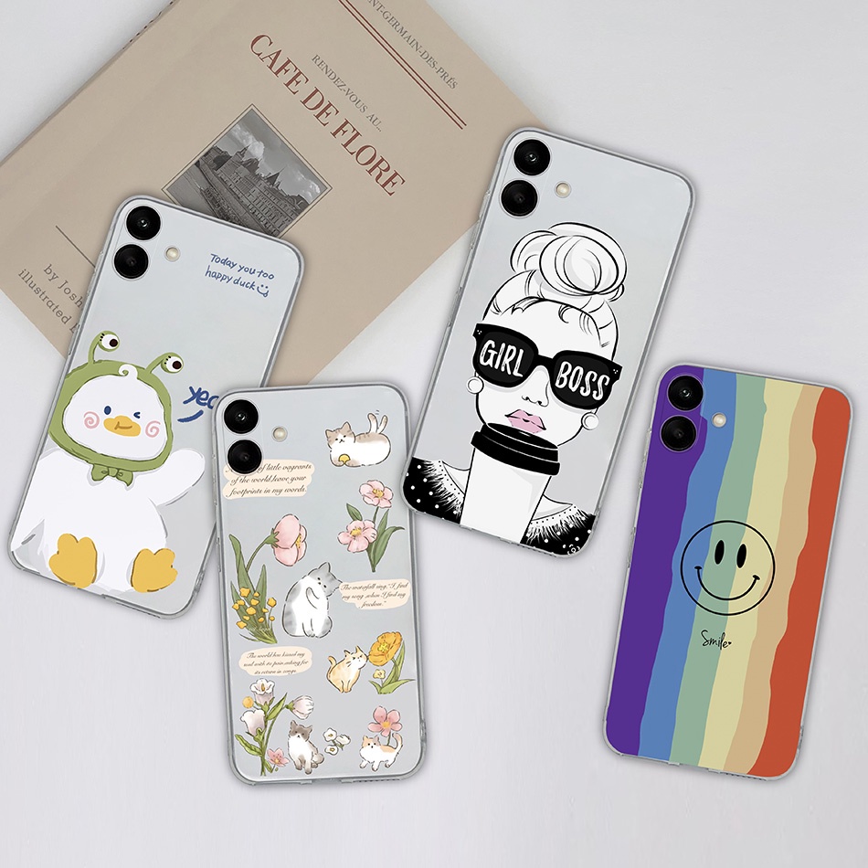 เคสโทรศัพท์ ซิลิโคนนิ่ม แบบใส ปิดด้านหลัง สําหรับ Samsung Galaxy A04 A04 A 04 GalaxyA04 SM-A045F ...