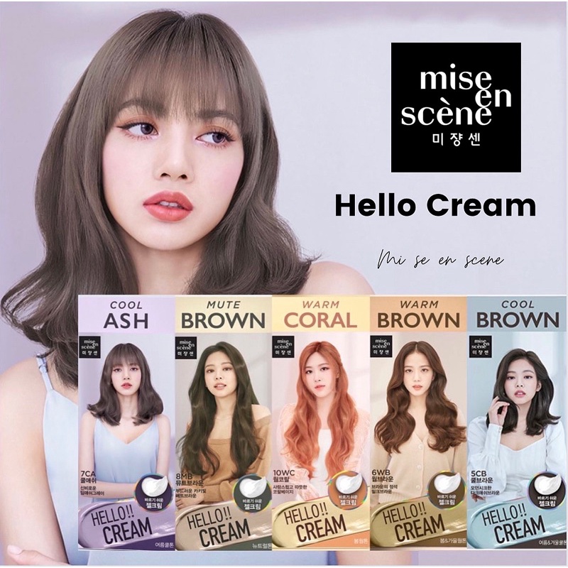 พร้อมส่ง🔥💯ครีมเปลี่ยนสีผม ลอตใหม่ล่าสุด Hello Cream (แบบครีม) Mise En ...