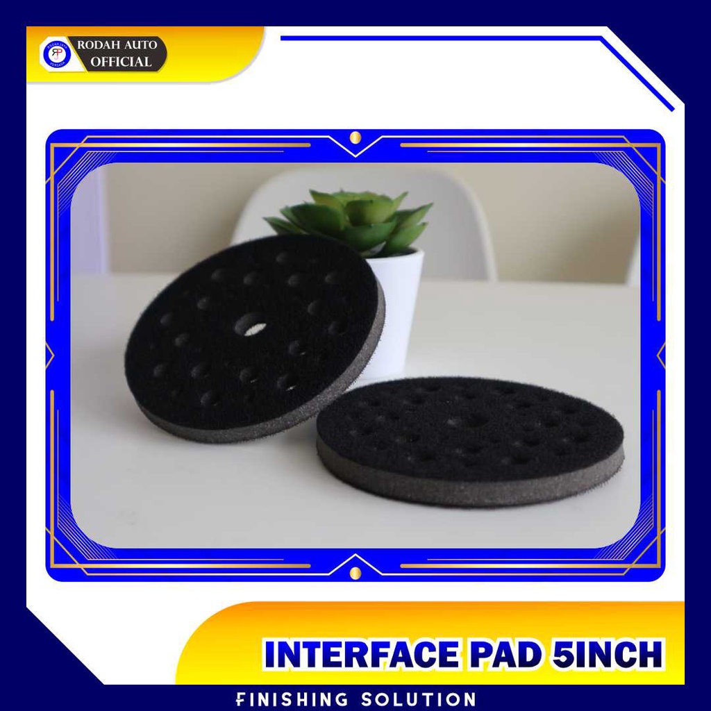 Interface PAD 5 INCH BLACK / SOFT SANDING TREATMENT | Shopee Thailand