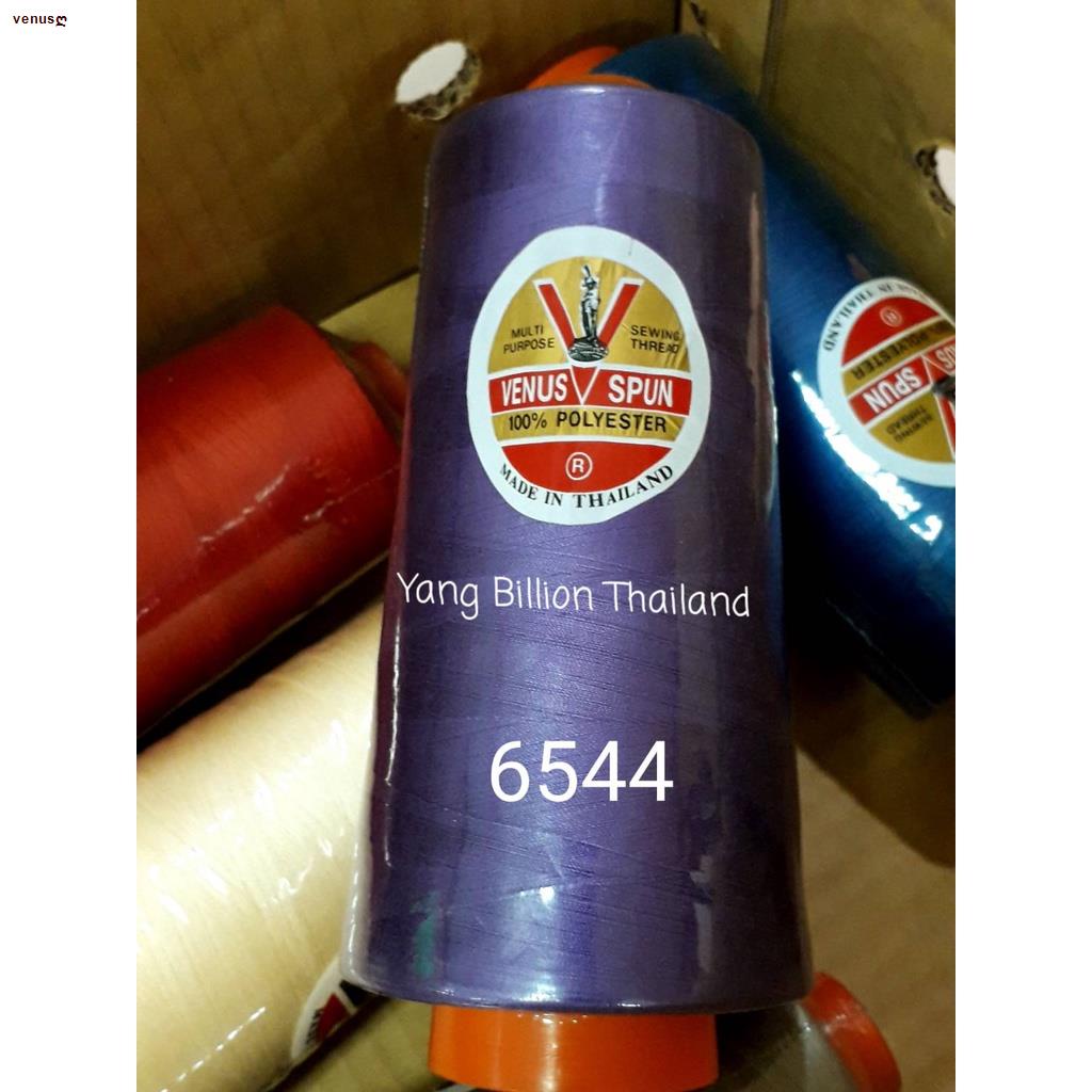 จัดส่งทันที℗ด้ายเย็บผ้าวีนัส ด้ายหลอดใหญ่ ด้ายCMPเบอร์ 60 30/2 แกนส้ม 270g Venus sewing thread ...