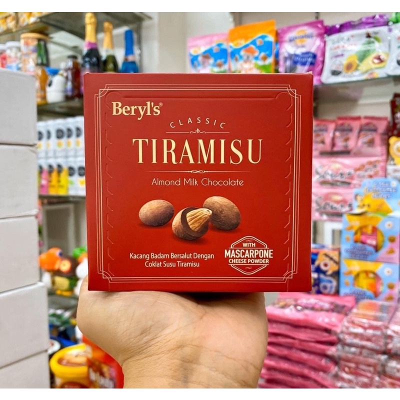 🌟beryl's tiramisu almond milk chocolate🌟 มิลล์ช็อกโกแลตจาก Beryl's 🇲🇾 ขนาด 65 กรัม | Shopee Thailand
