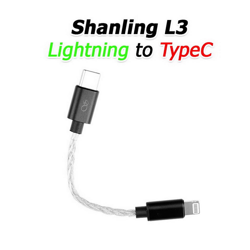 [-ประกันศูนย์ไทย-] Shanling L3 สาย Audio หัว TypeC/Ligntning ของแท้ ...