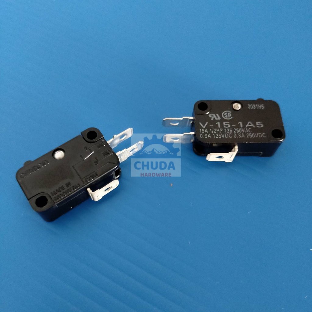 สวิทช์ OMRON ไมโครสวิทช์ Micro Switch 3 ขา (1NO,1NC) 15 A 250V **ของแท้** #V-15-1A5 OMRON (1 ตัว ...
