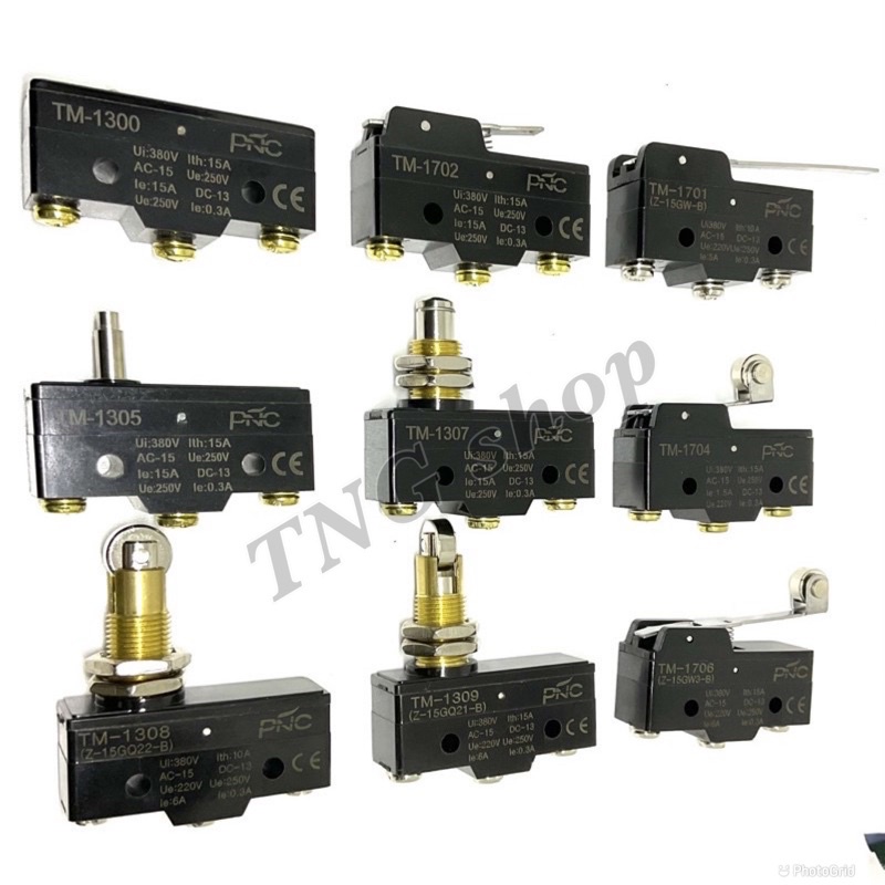 ลิมิตสวิตช์ รุ่นPNC TM-1300,1305,1306,1307, 1308,1309,1701,1702,1703,1704,1705,1706,1743,Z ...