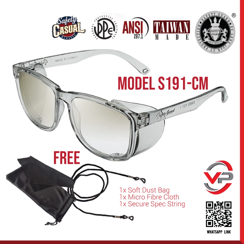 Safety GUARD S-191 SAFETY GLASSES S191 SPEC SAFETY ANSI Z87 หนังสือฮา ...