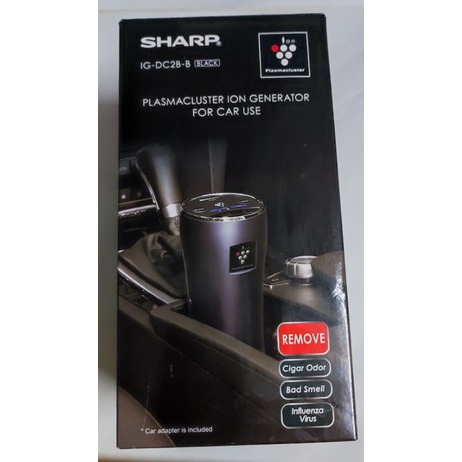 เครื่องฟอกอากาศในรถยนต์ยี่ห้อ Sharp รุ่น IG-DC2B-B ใหม่ | Shopee Thailand