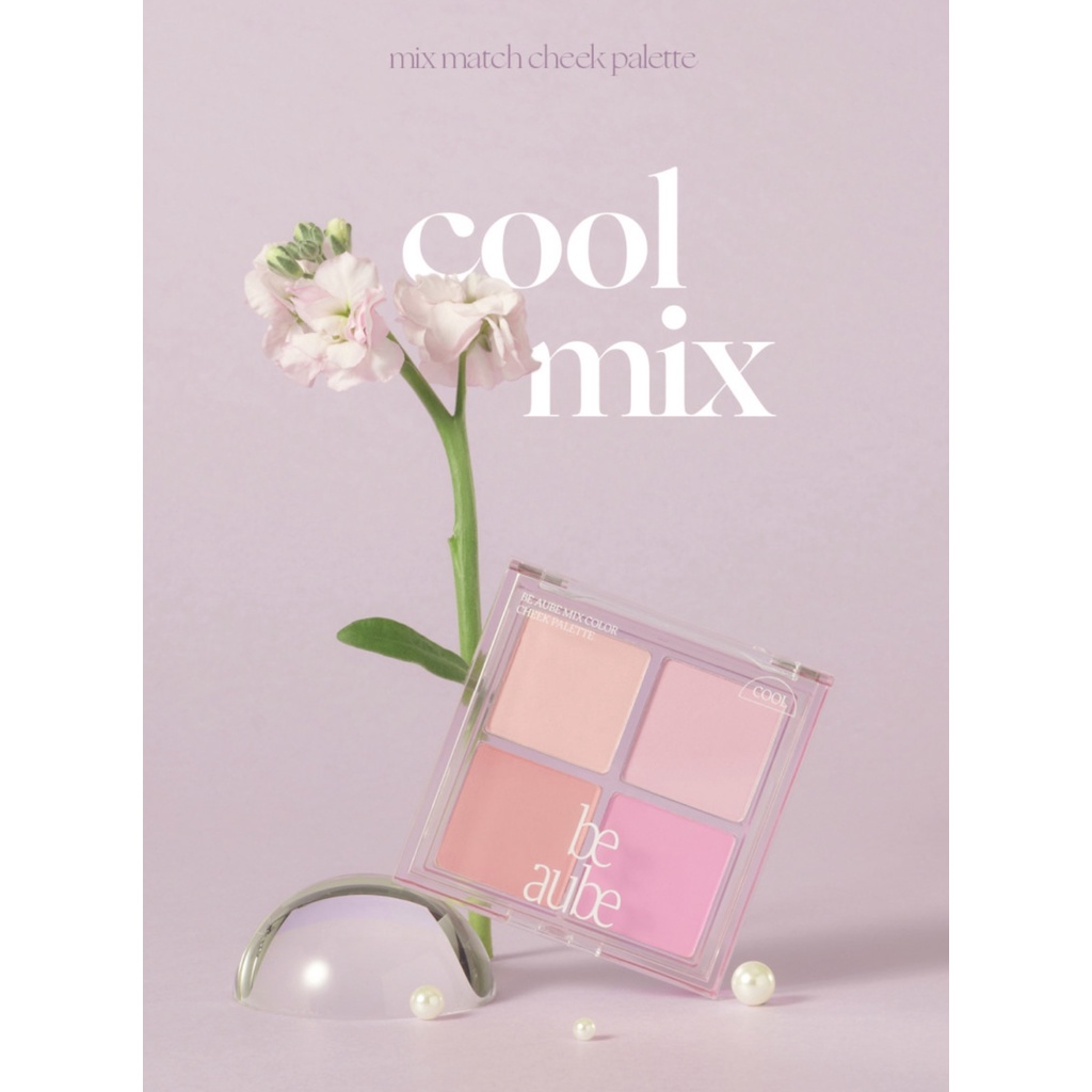 [พร้อมส่ง/ของแท้] Be Aube - Mix Match Cheek Palette | Shopee Thailand