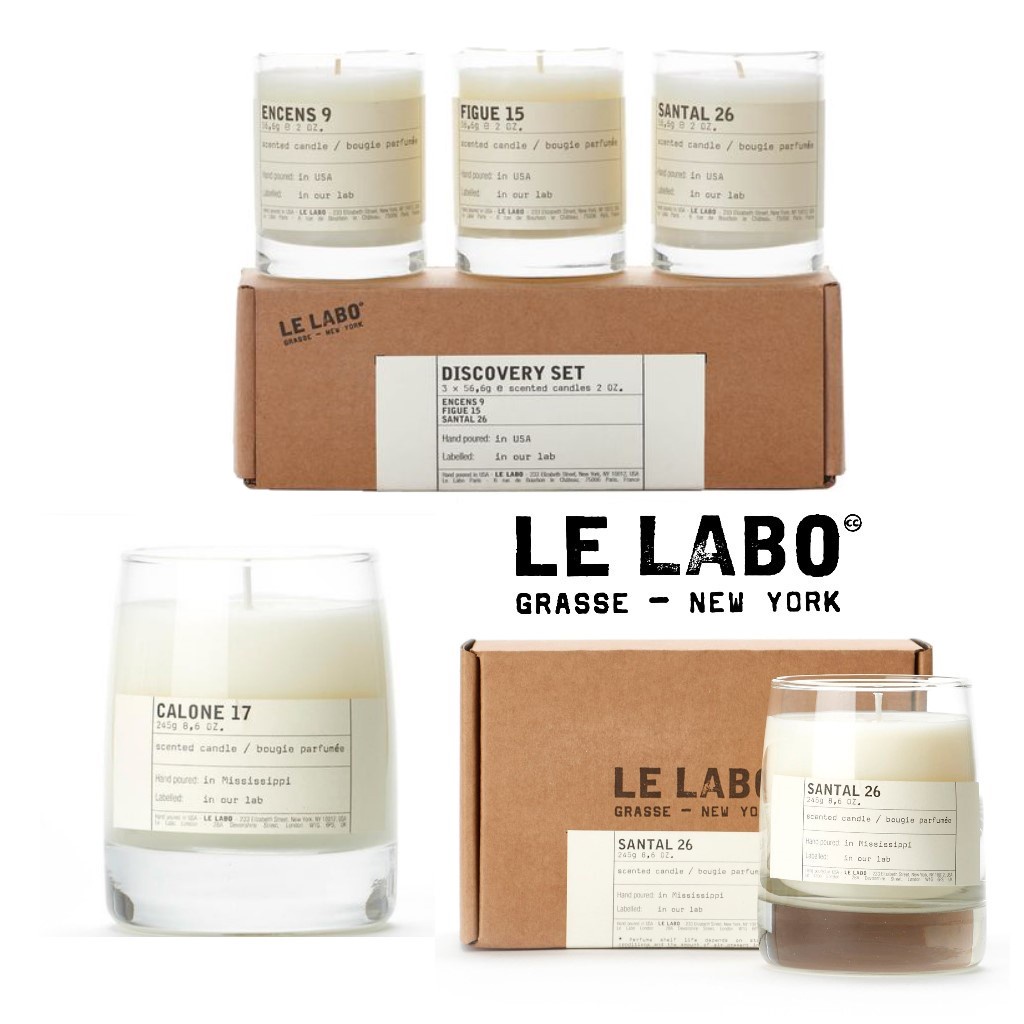 เทียนหอม LE LABO Classic Scented Candle 245g CANDLE DISCOVERY SET 3 x ...