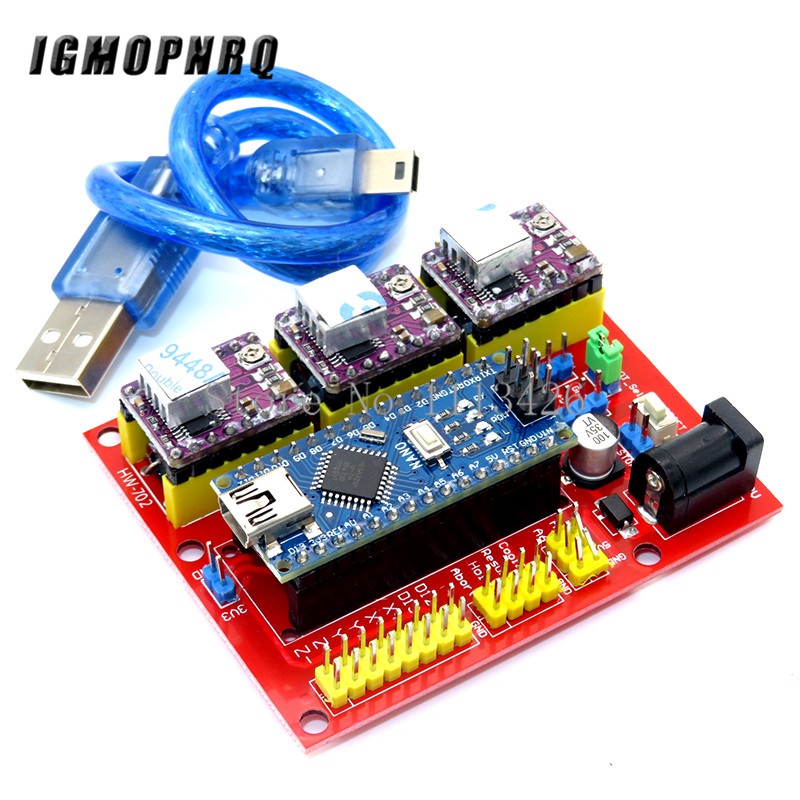 เครื่องแกะสลัก 3D V4 CNC Shield V4 + นาโน 3.0 กับ USB + A4988 Reprap ...