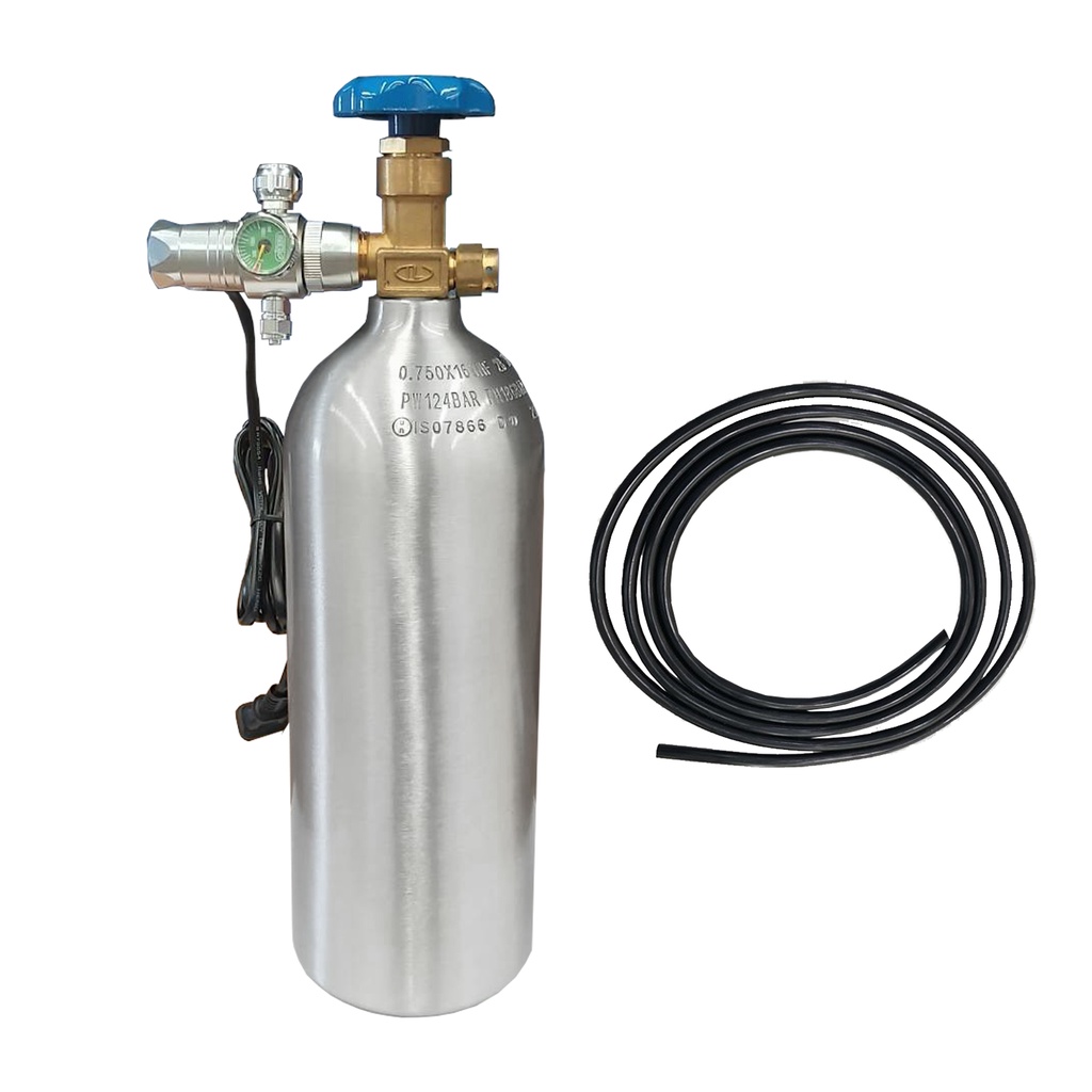 UMEGA ชุดถังอลูมิเนียม CO2-AQUA พร้อมเรกูเลเตอร์ I-643 &โซลินอยด์วาล์ว ...