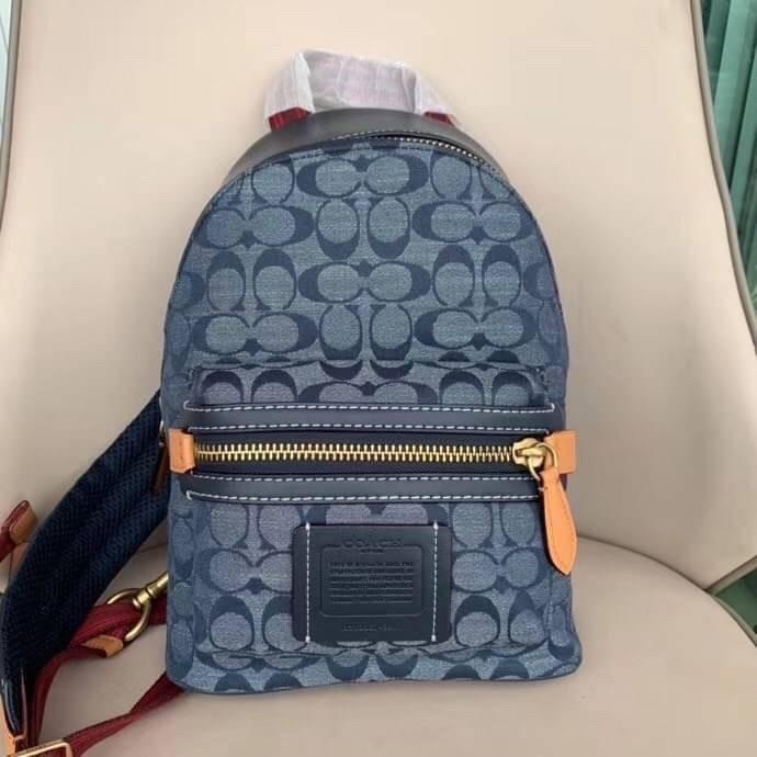 Coach Academy Pack In Signature Chambray Ol/Chambray | Shopee Thailand