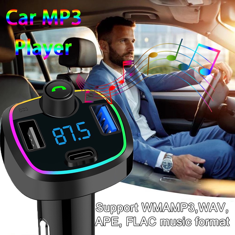 สินค้าพร้อมส่ง M32P USB Car Charger บลูทูธในรถยนต์ ที่ชาร์จแบตในรถ รับ ...