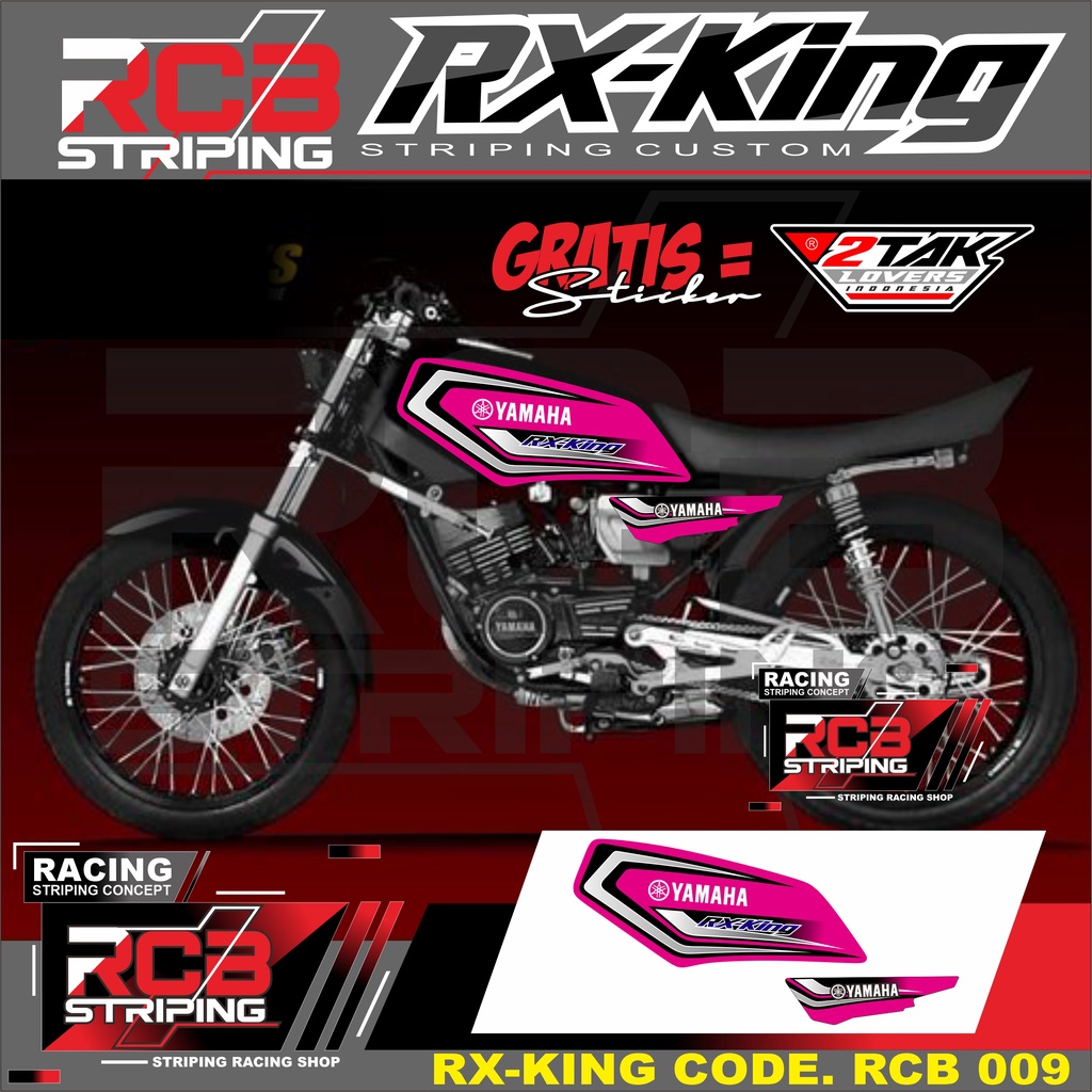 Rx King Variation Striping Sticker - Rx King RCB 009 สติกเกอร์ติดรถ ...