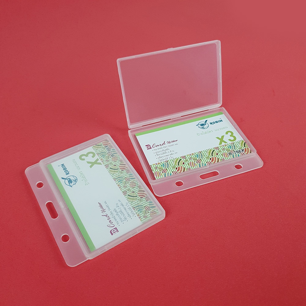 Robin ป้ายใส่บัตร ใส่บัตรได้ 3 ใบ R-766Y แนวตั้ง R-766X แนวนอน | Shopee ...