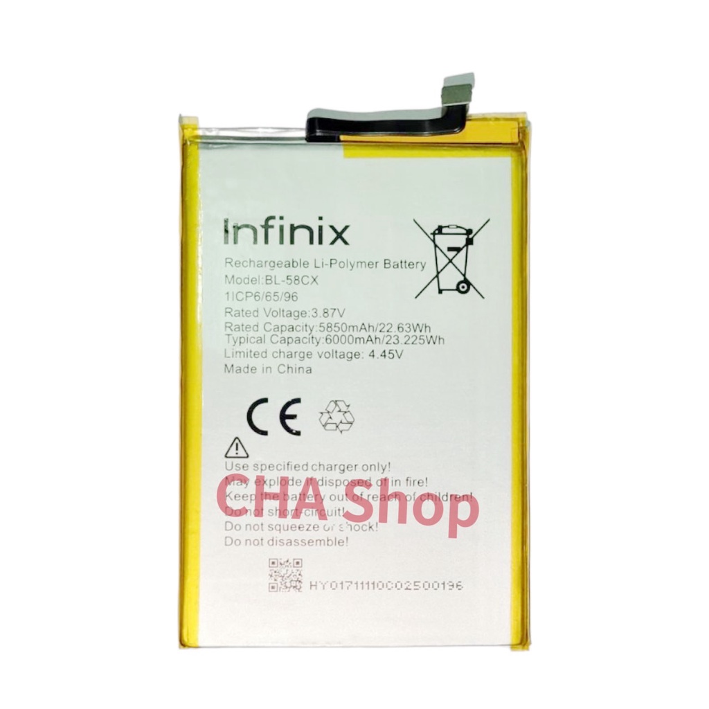 แบตเตอรี่ infinix Smart 5 Pro (BL-58CX) แบต infinix Smart 5 Pro battery ...