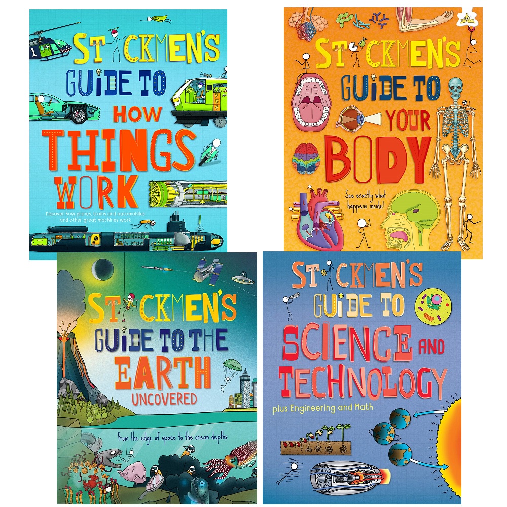 Stickmen's Guide Sets 4 books เซตหนังสือภาษาอังกฤษเรื่องน่ารู้รอบตัว 4 ...