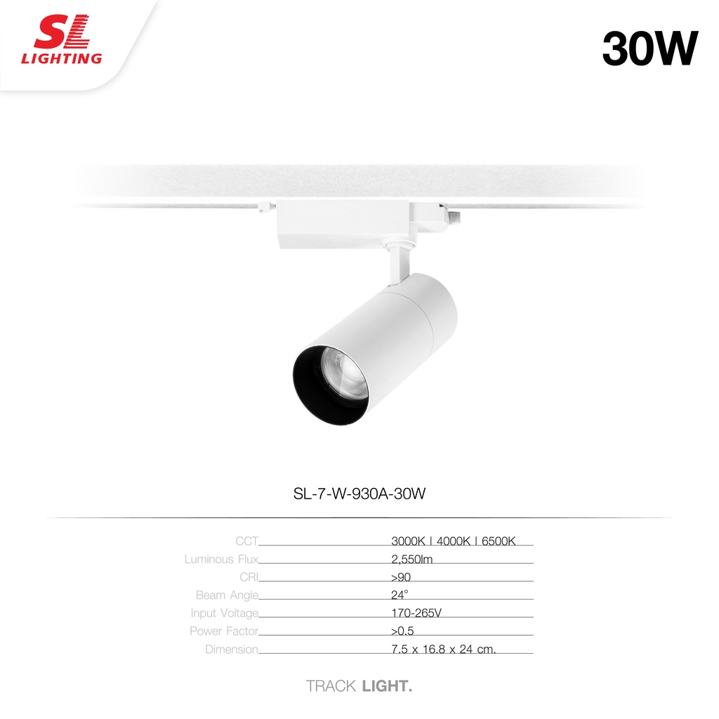 SL LIGHTING | LED Track Light โคมไฟสปอร์ตไลท์ โคมไฟส่องรูปภาพส่องผนัง ...