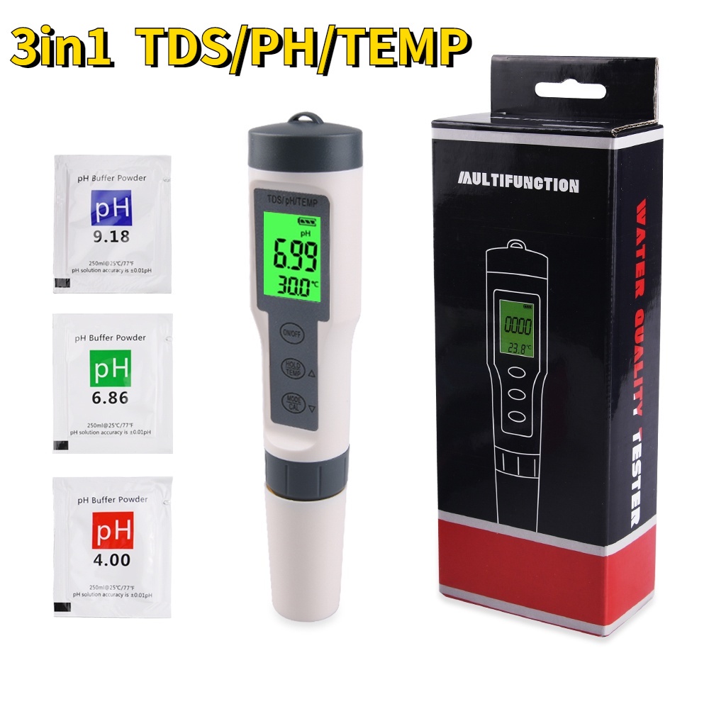 5in1 TDS EC PH SALT TEMP meter เครื่องวัดคุณภาพน้ำ เครื่องวัดสภาพน้ำ ...