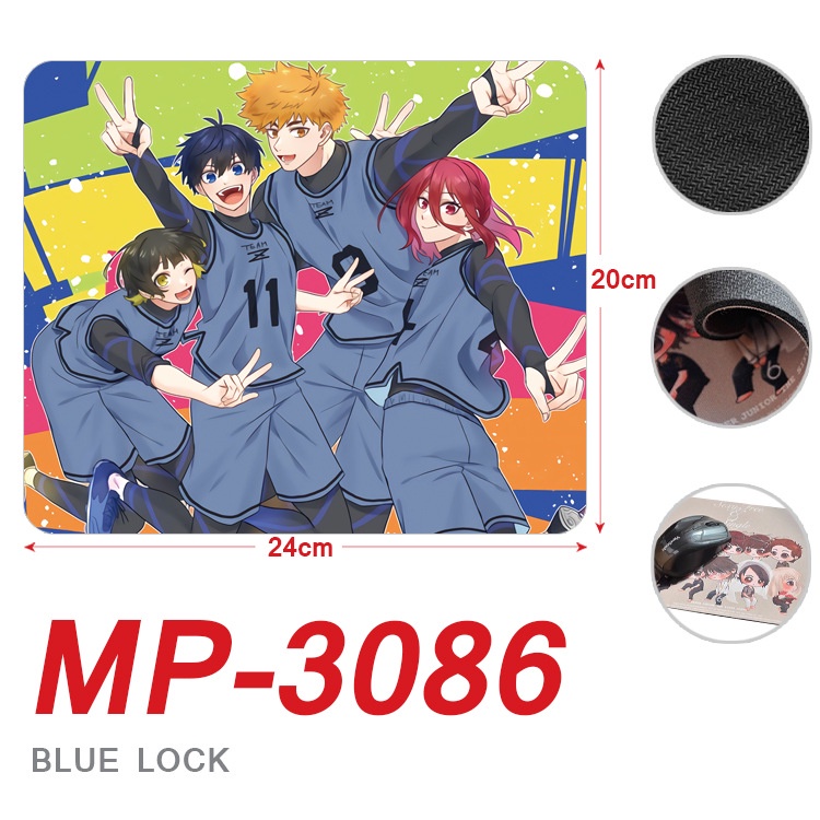 Blue LOCK แผ่นรองเมาส์ ลายการ์ตูนน่ารัก ขนาดเล็ก กันลื่น กันน้ํา 20x24 ...