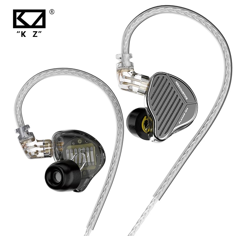 Kz-pr1 Pro Planar ไดอะแฟรมในหูหูฟังแบบมีสาย 13.2 มม.หูฟังเพลงตามหลักสรีรศาสตร์ 3.5 มม.ปลั๊ก HiFi ...