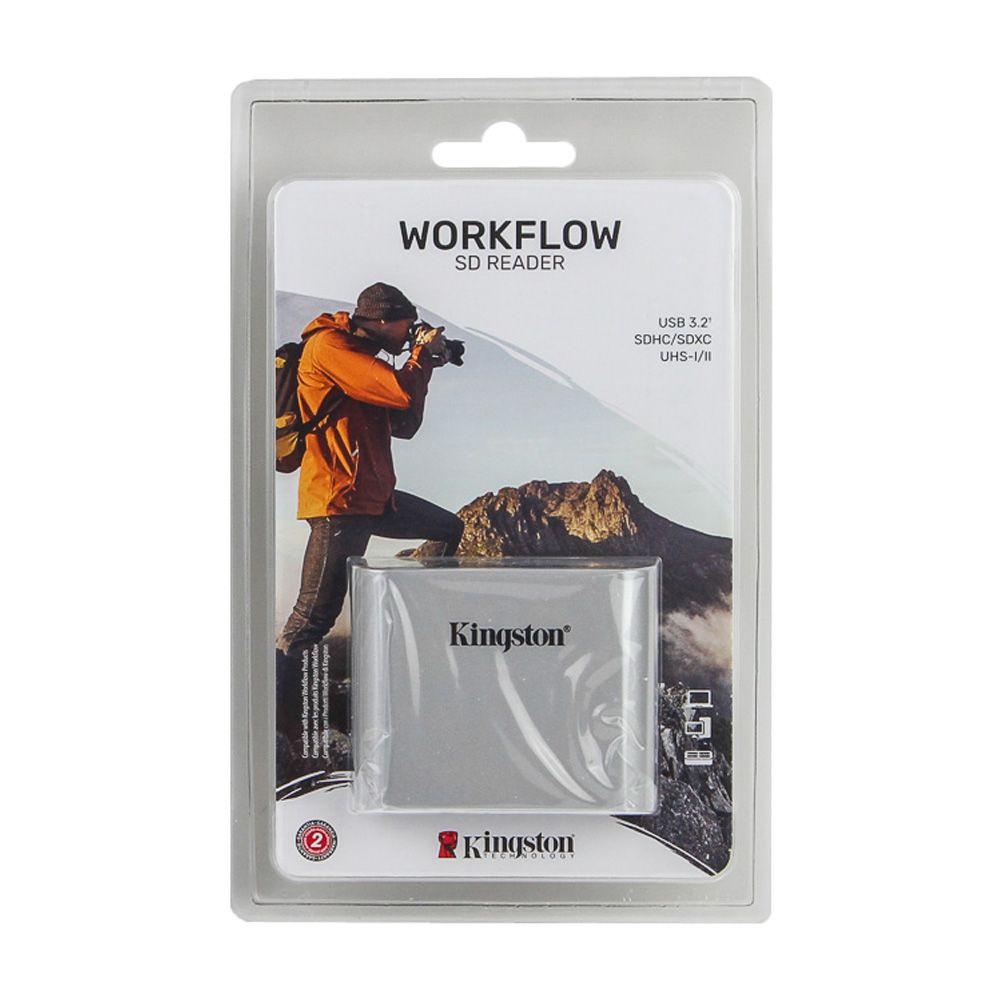 Kingston Workflow Dual-Slot USB 3.2 SDHC/SDXC UHS-II Card Reader, WFS ...